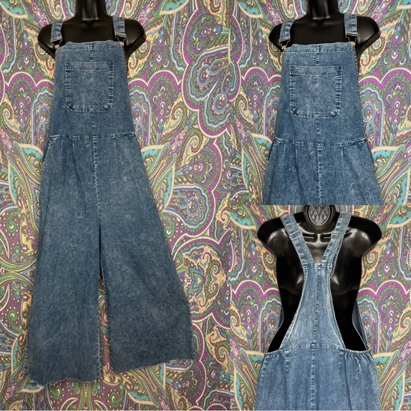 deadheads closet | Pants & Jumpsuits | Vintage Acid Wash Overalls With ...